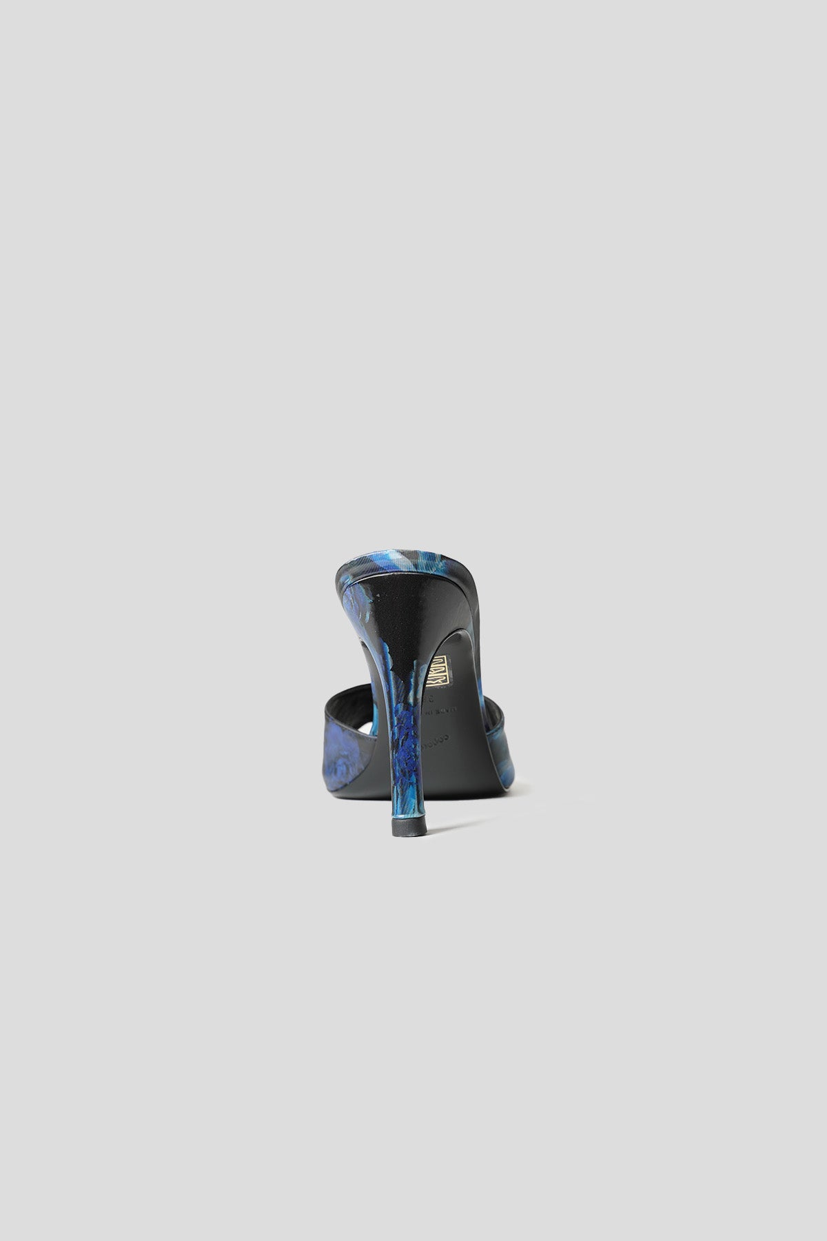 Coperni - MULE HOLOGRAPHIQUE BLEU ET NOIR À LOGO – LE LABO STORE
